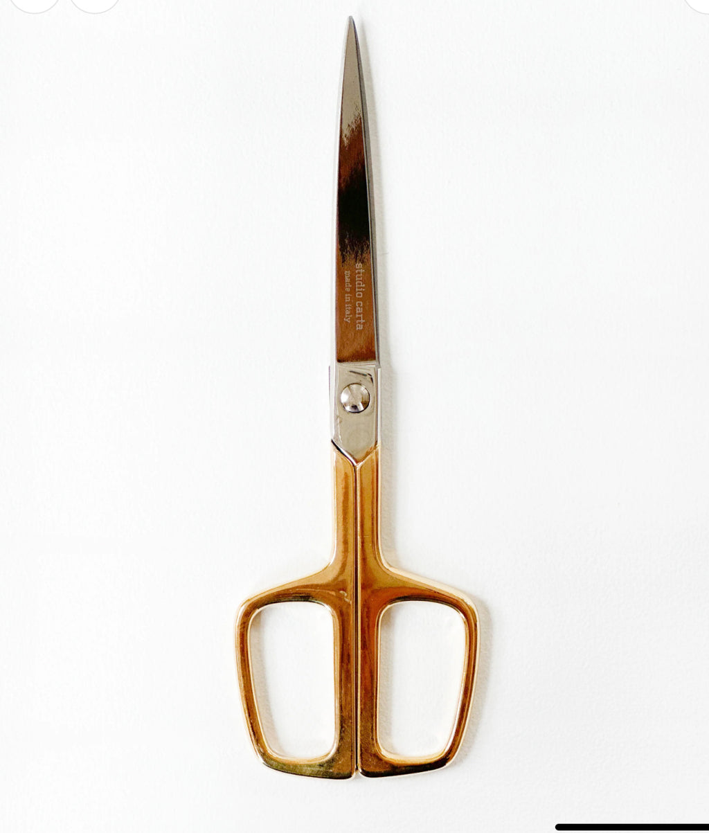 Carta Office Scissors- gold handle – Two Sycamore